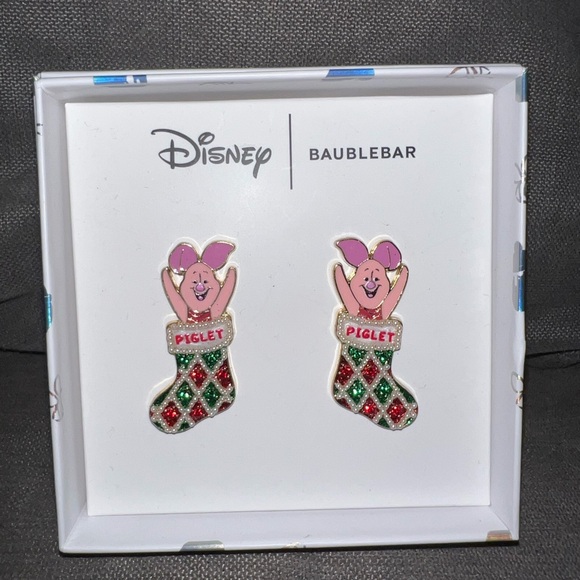 BaubleBar | Jewelry | Baublebar Disney Piglet Christmas Earrings Gift ...
